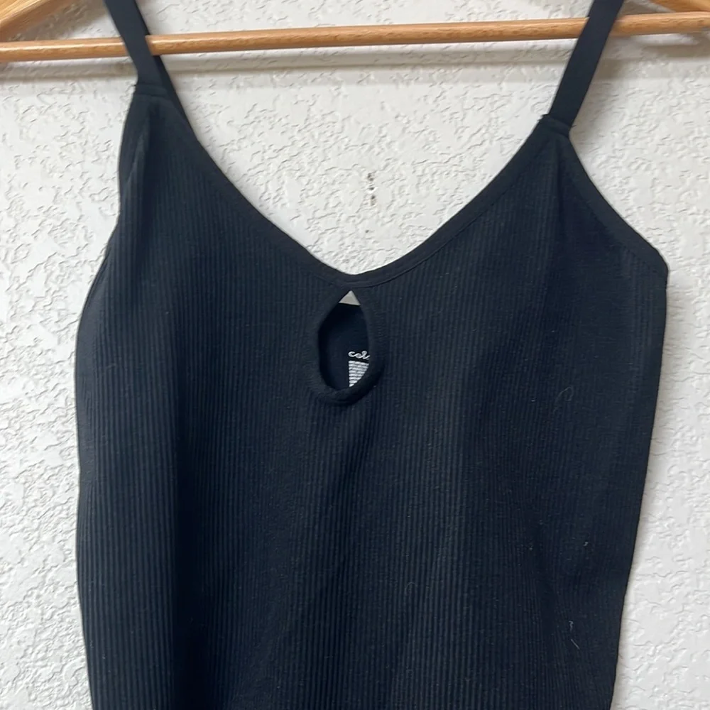 Colsie | Tops | Colsie Body Suit Tank Seamless Top Tear Drop Black Size ...